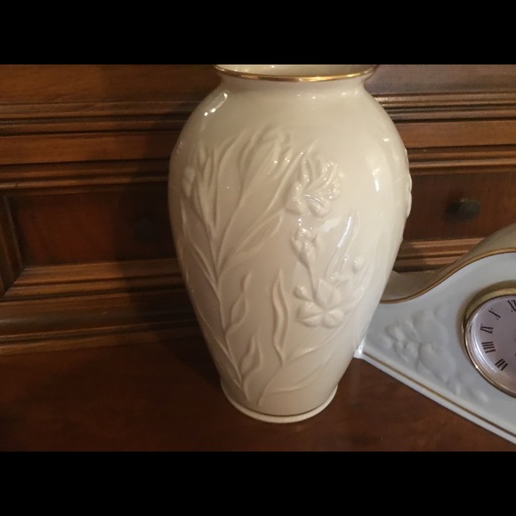 Lenox | Accents | Lenox Fruits Of Life Vase And Table Clock | Poshmark